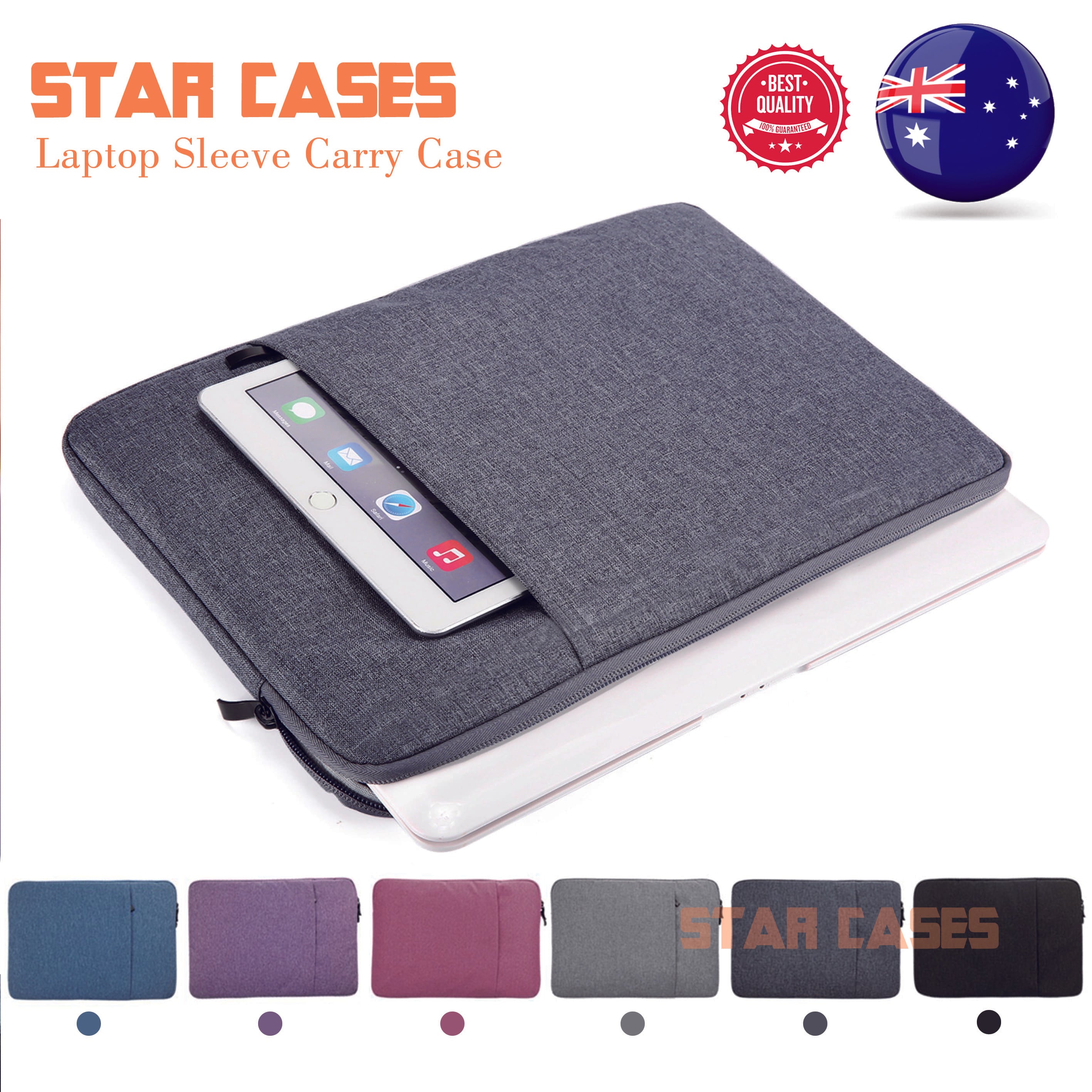 Universal Soft Laptop Sleeve Bag Star Cases