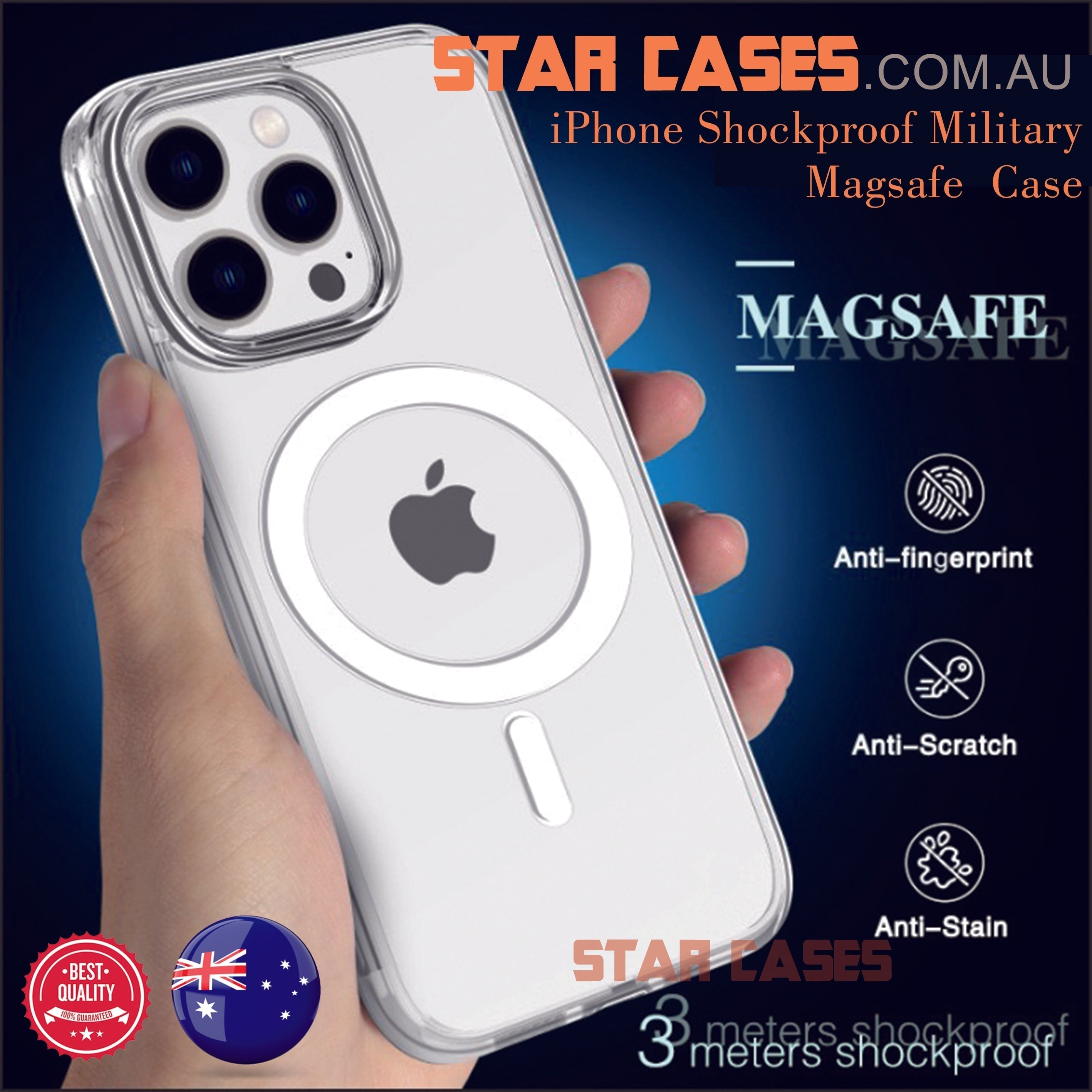 iPhone 13 Pro Max Terminator Magsafe Hard Clear Case – Star Cases