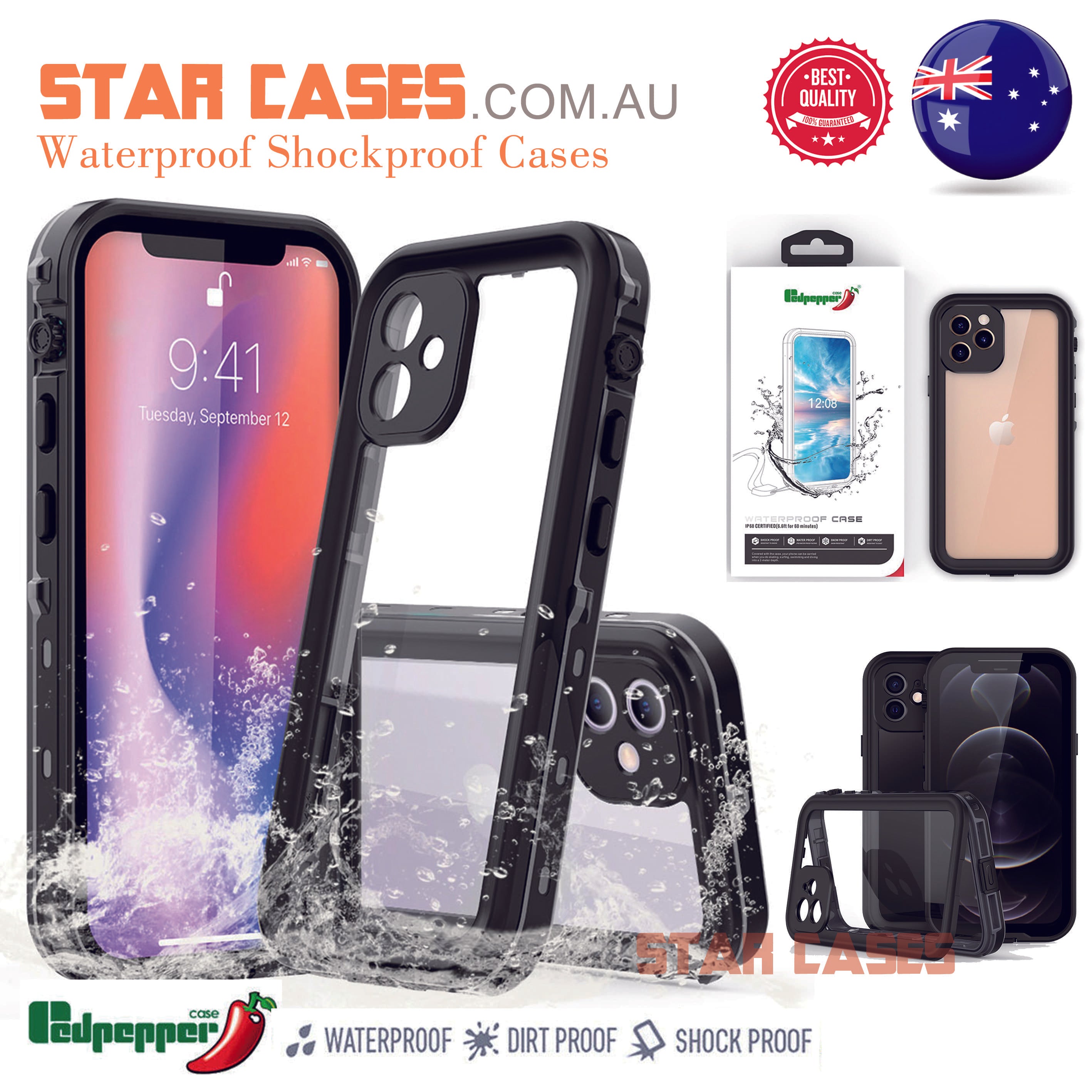 iPhone 14 Pro Waterproof Shockproof Case – Star Cases