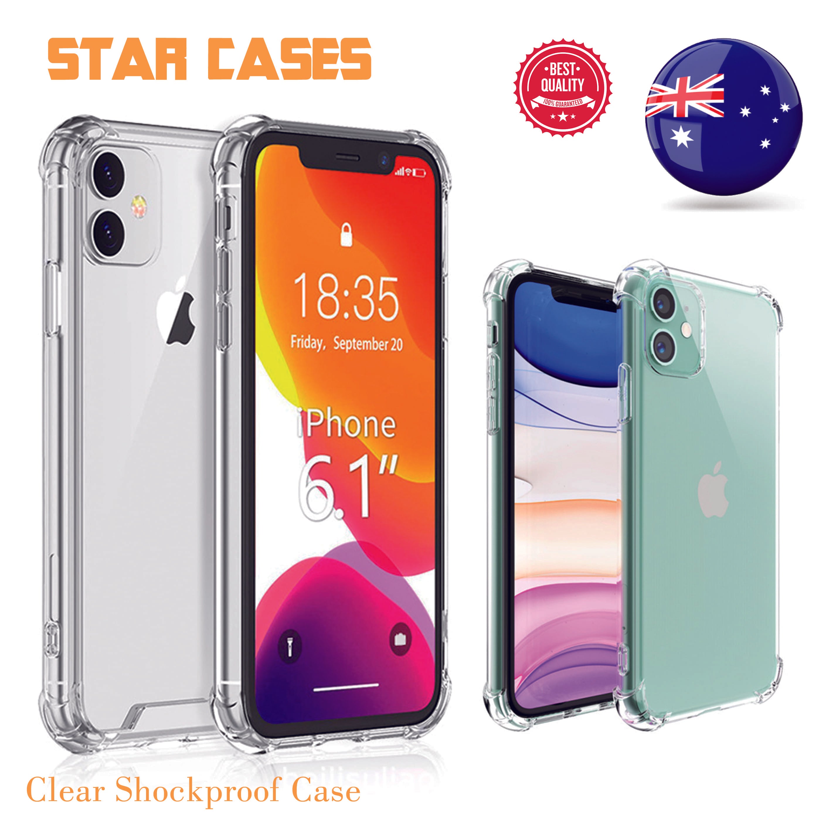 iPhone 11 ProMax Clear Soft Bumper Case – Star Cases