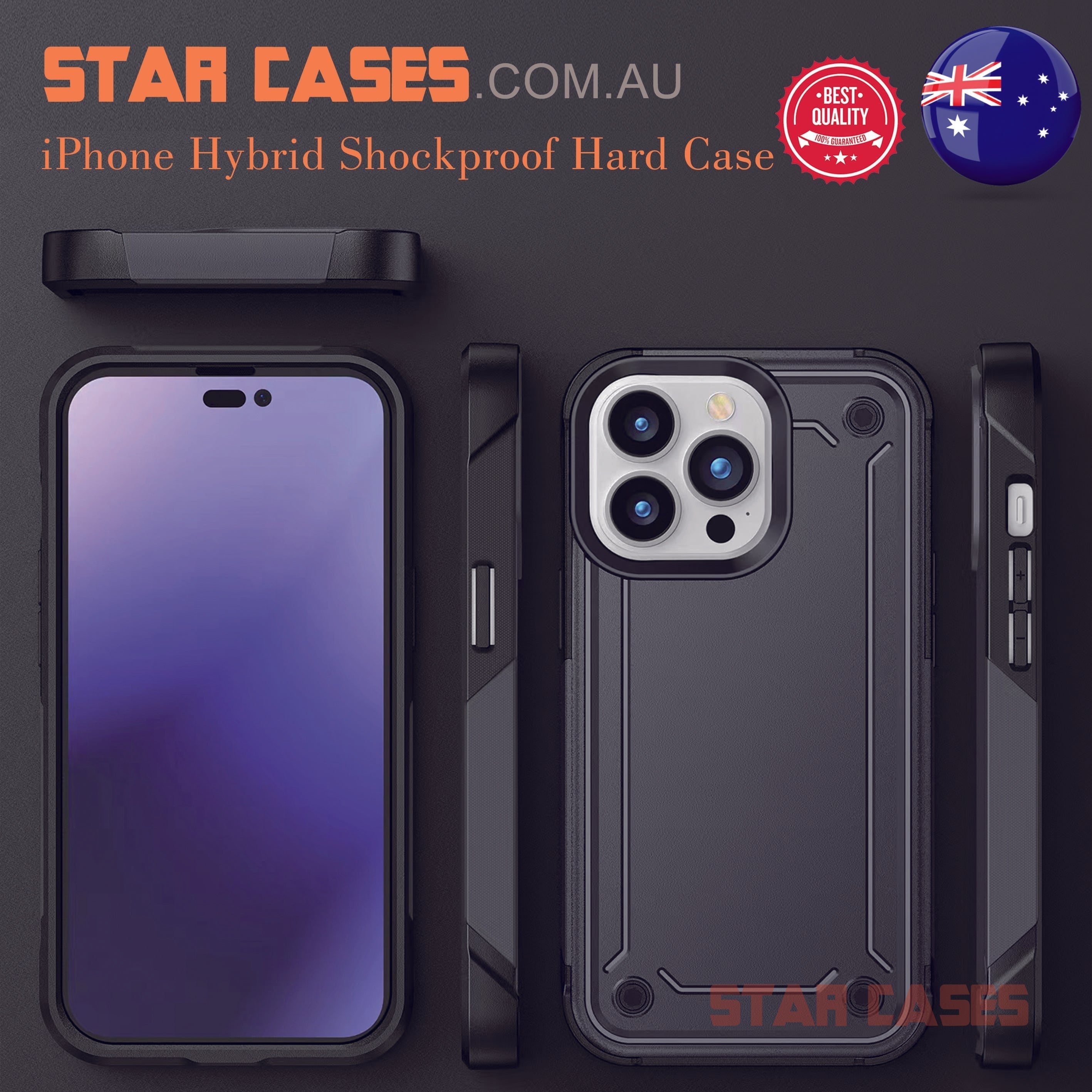 iPhone 13 ProMax New Heavy Duty Commuter Case – Star Cases