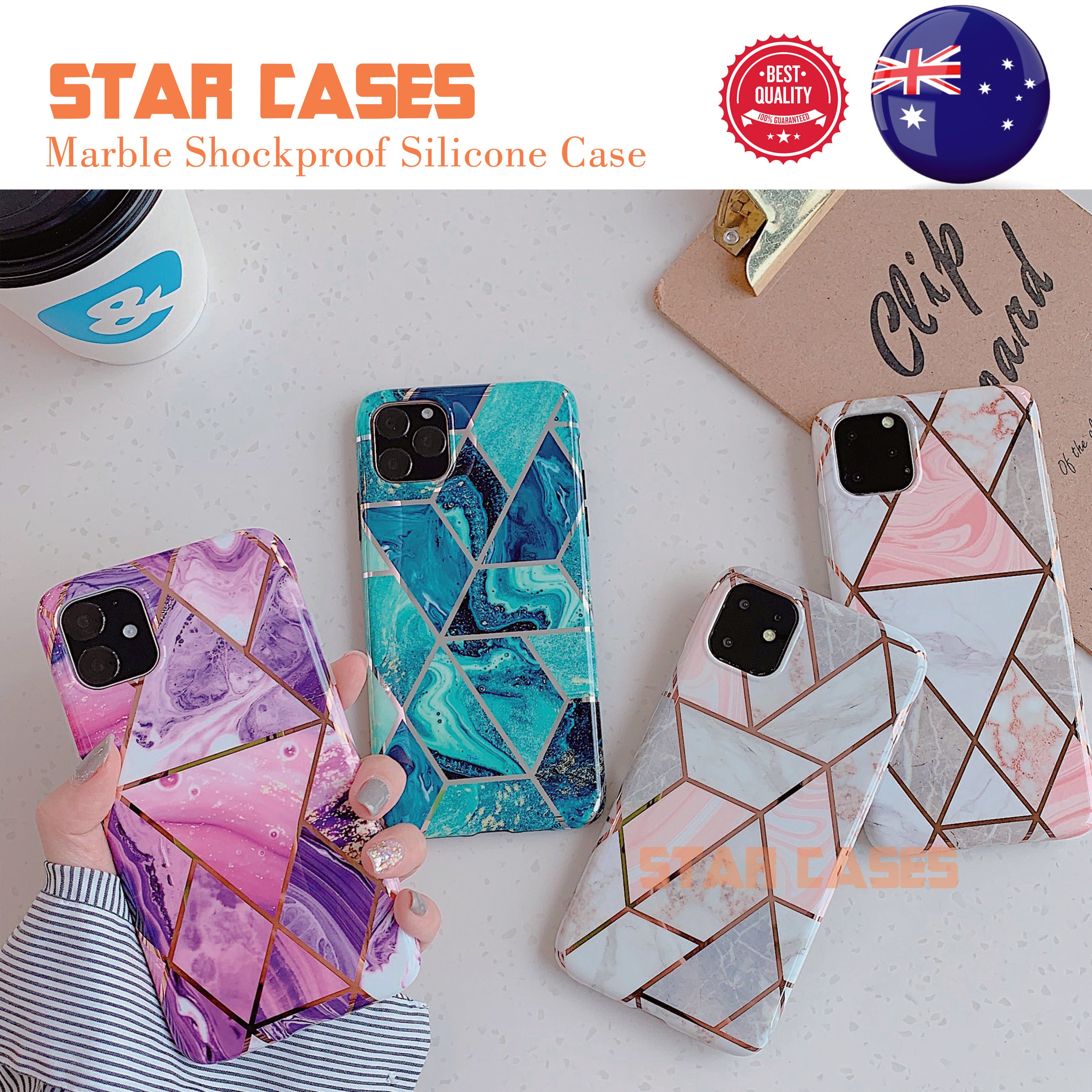 iPhone12 Pro Max Marble Diamond Soft Case – Star Cases