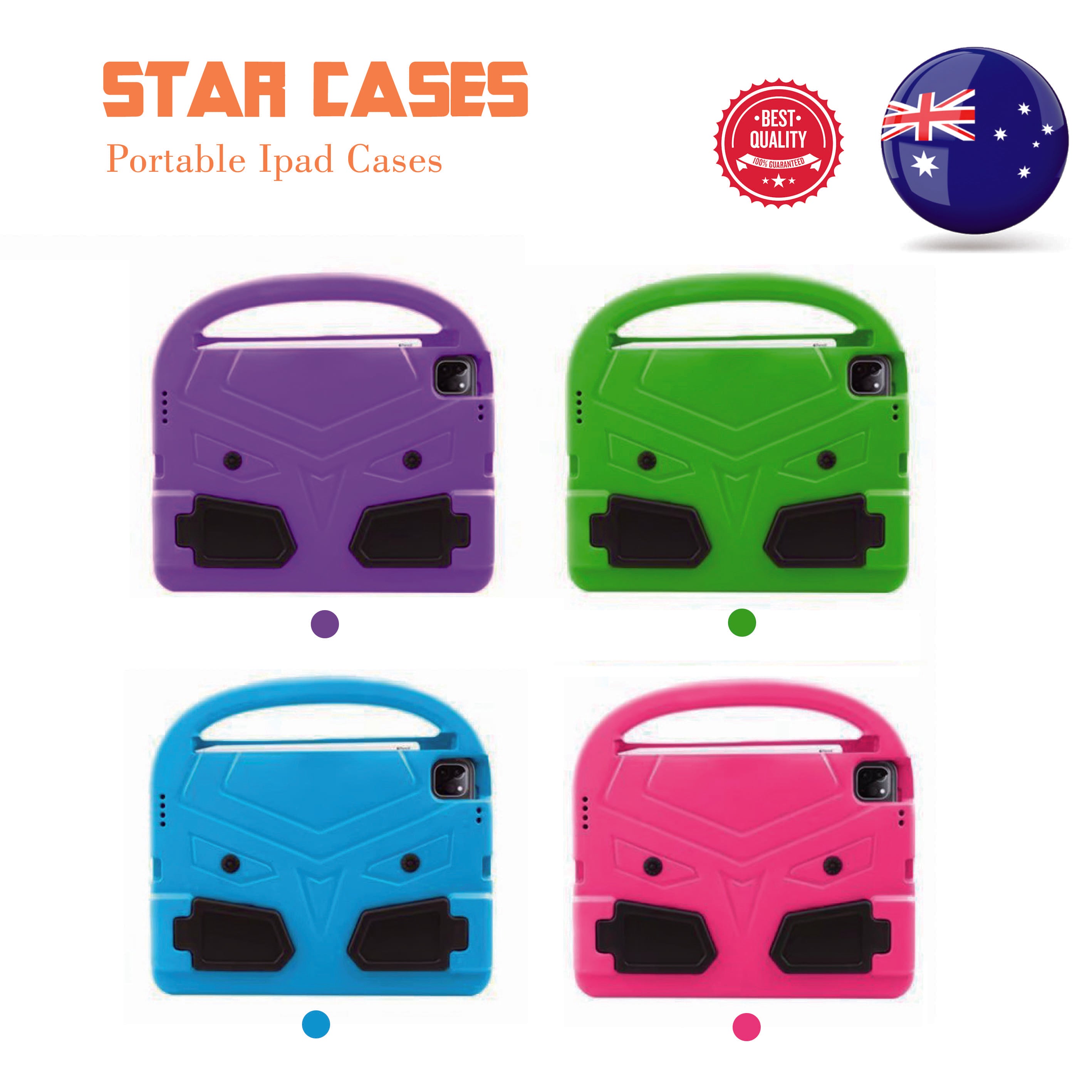 iPad 5&6&Air1&Air2 9.7 Kids Flip Handle Stand Case – Star Cases