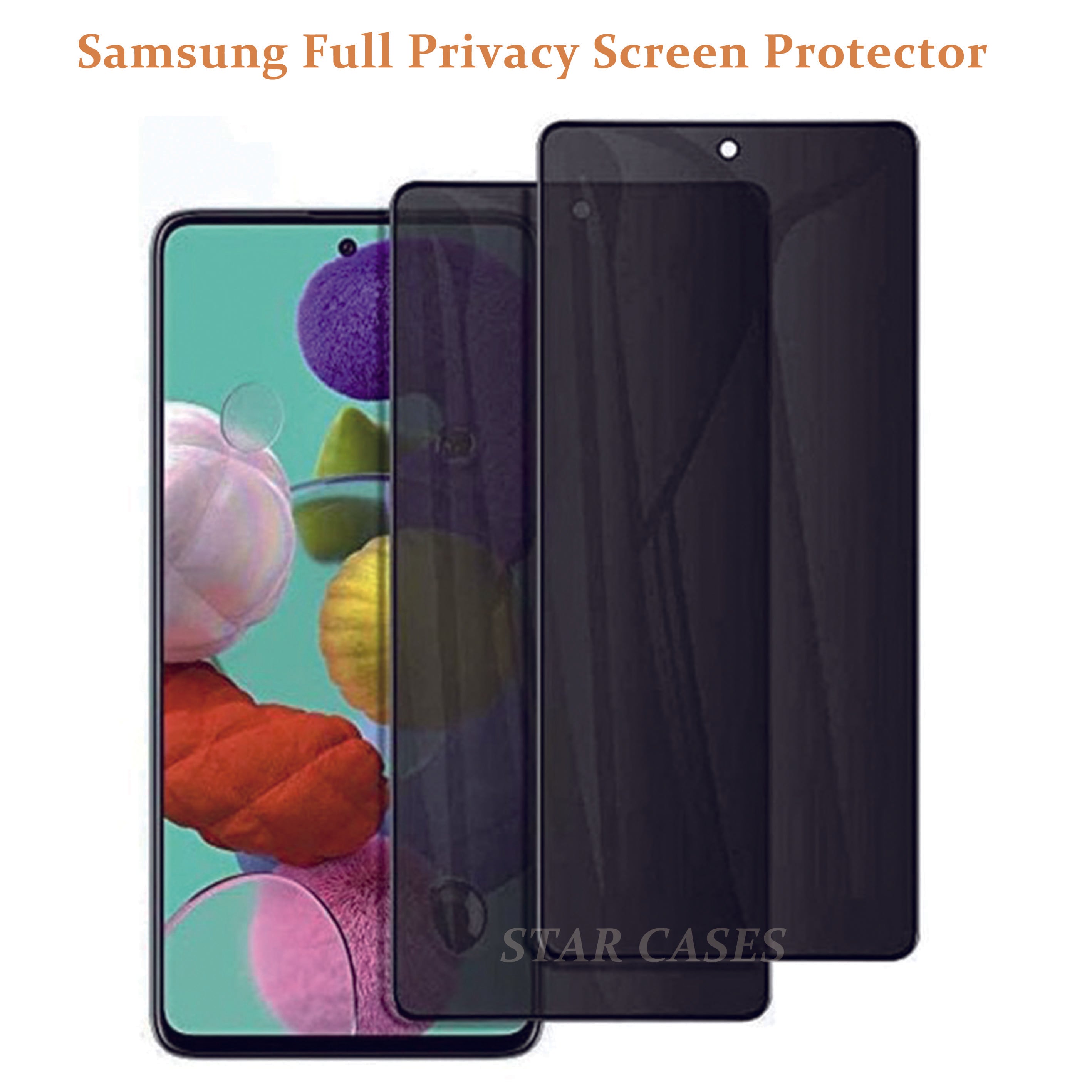 Samsung Privacy Full Coverage Tempered Glass Screen Protector – Star Cases