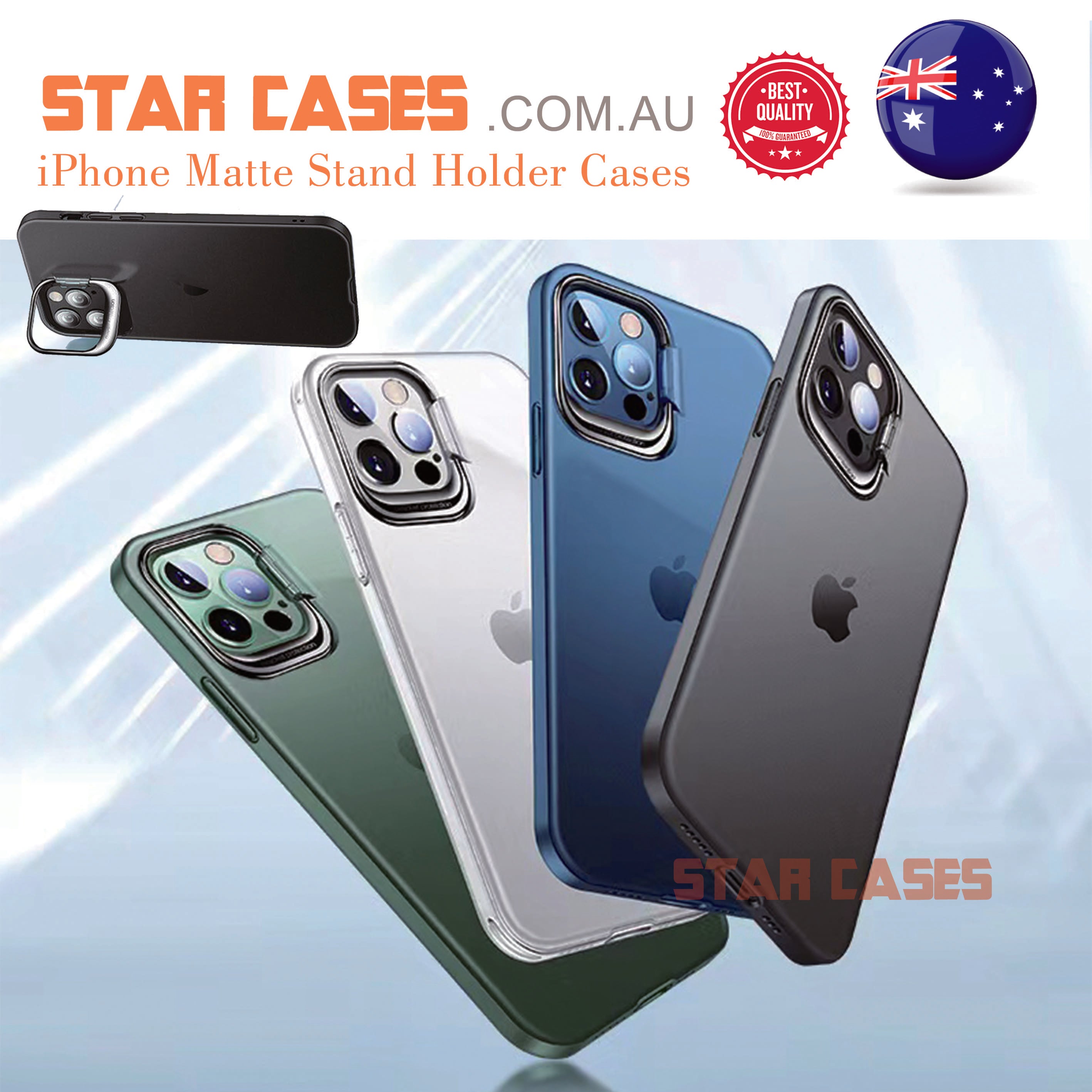 iPhone 13 Matte Case with Stand – Star Cases